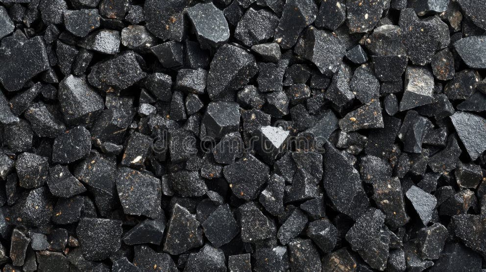 Black Rock Fragments a Textured Surface Stock Illustration ...