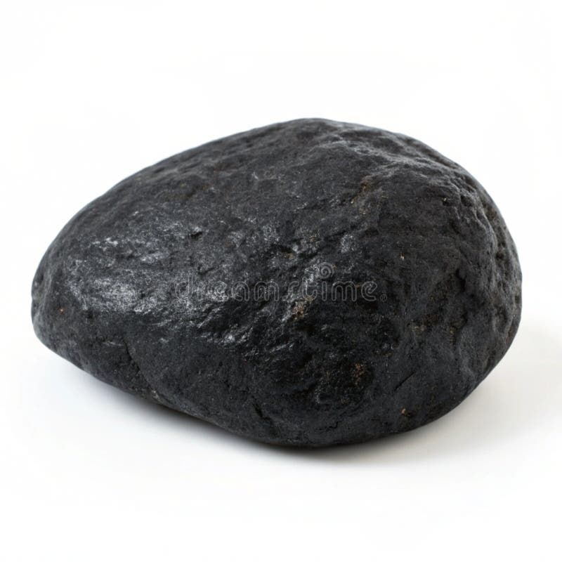 Black Rock with Material Description Stock Illustration - Illustration ...
