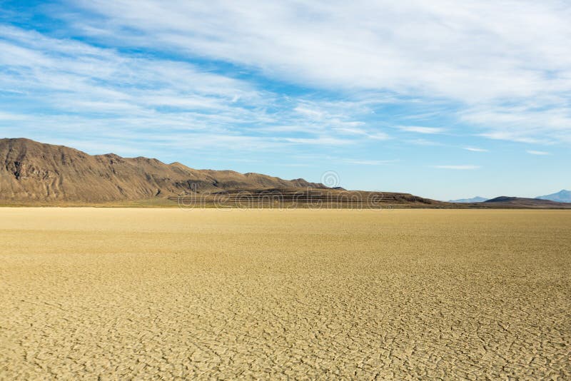 Black Rock Playa Desert at Sunrise with a Beautiful Cloudy Sky Stock ...