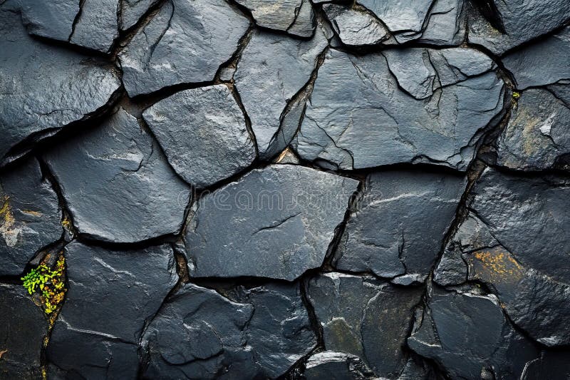 Black Rock Texture Background Dramatic Natural Design Theme Stock ...