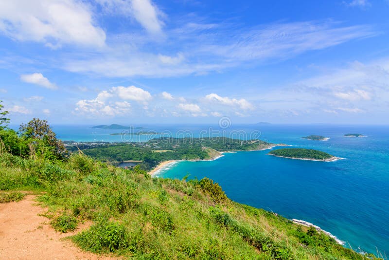 Black Rock Viewpoint in Phuket Thailand. Stock Photo - Image of ...