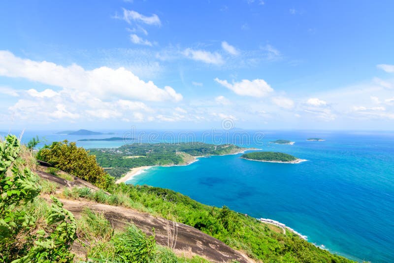 Black Rock Viewpoint in Phuket Thailand. Stock Photo - Image of ...