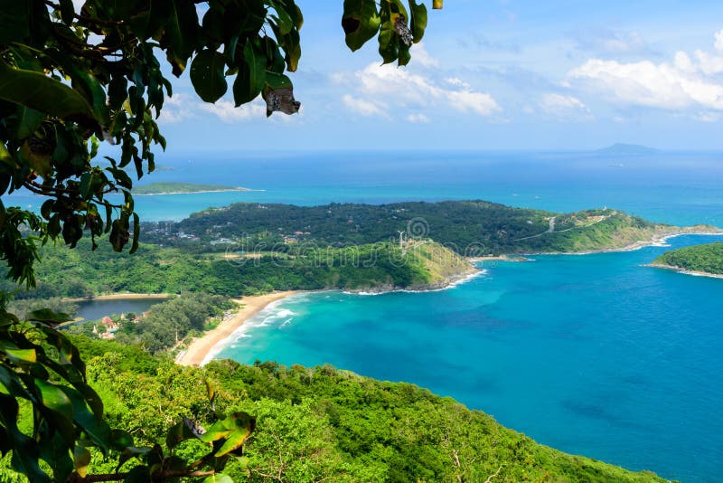 Black Rock Viewpoint in Phuket Thailand. Stock Photo - Image of ...