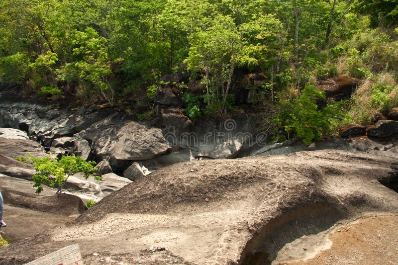 The Black Rocks Formations at Vale Da Lua in Chapada Dos Veadeiros ...
