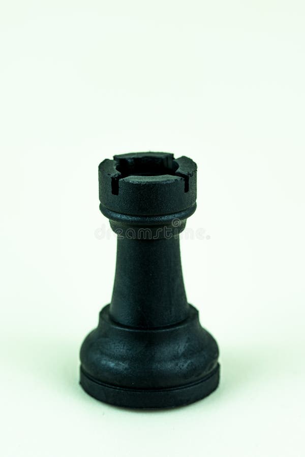Black rook of chess board stock photo. Image of mind - 145760462