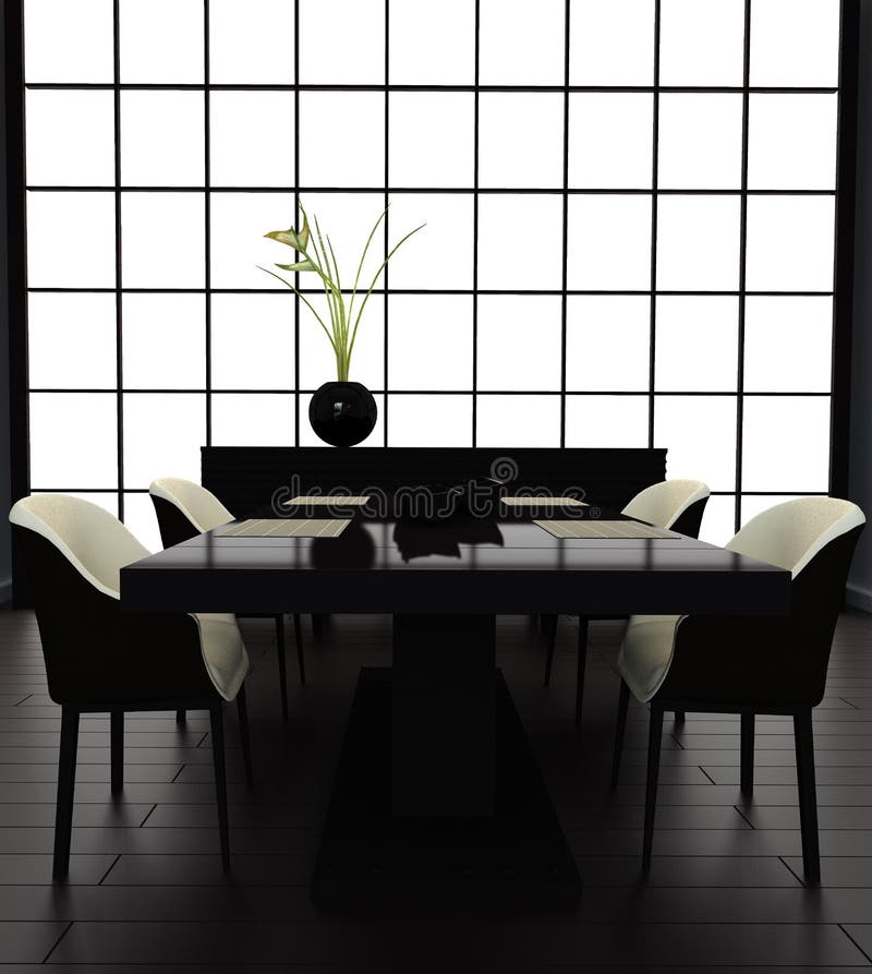 Black room. stock illustration. Illustration of chair - 7883666
