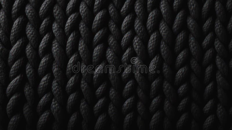Rope Knitted Fabric Texture. Stock Illustration - Illustration of ...