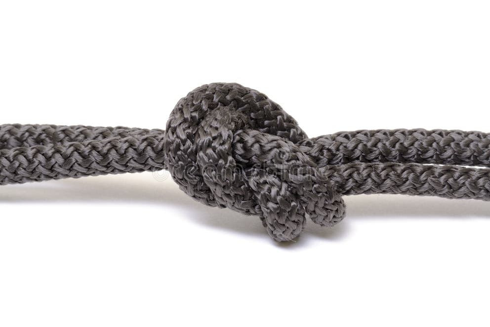 Black rope knot stock photo. Image of climbing, tied - 31127920
