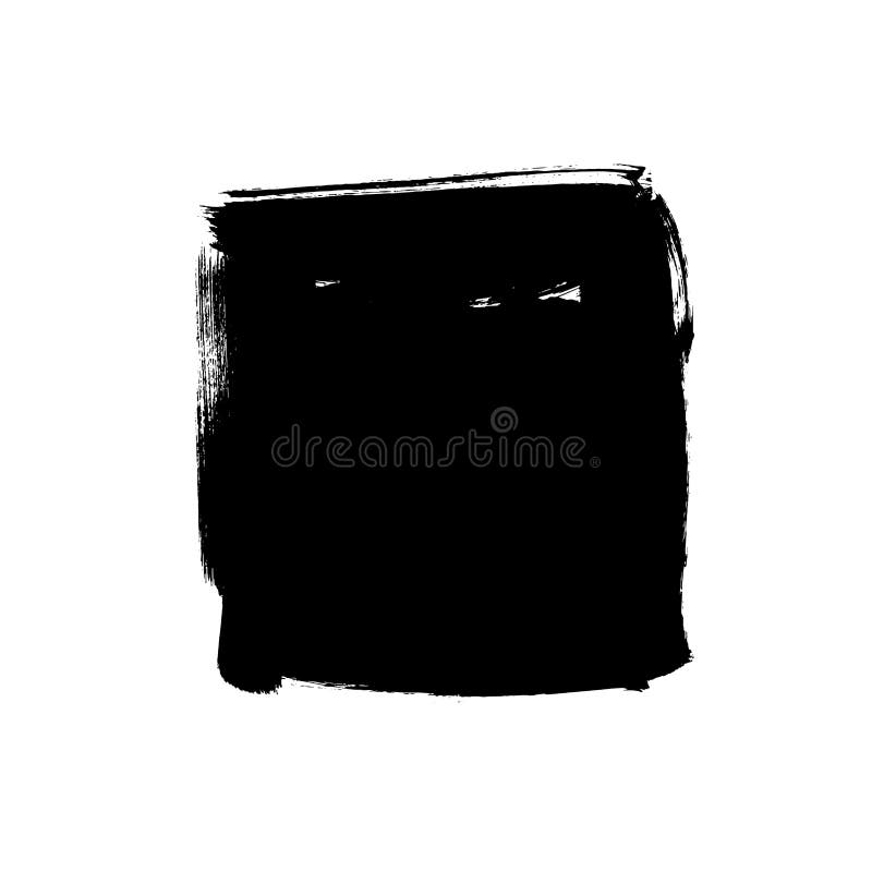 Black Rough Edge Vector Square Box. Stock Vector - Illustration of ...