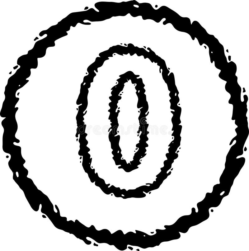 Black Rough line figure stock vector. Illustration of numbers - 198392491