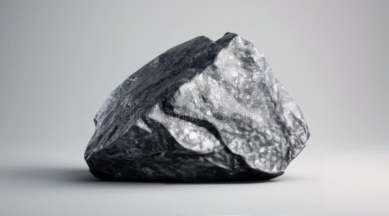 Black Rough Rocks Piled on Light Background Stock Photo - Image of ...