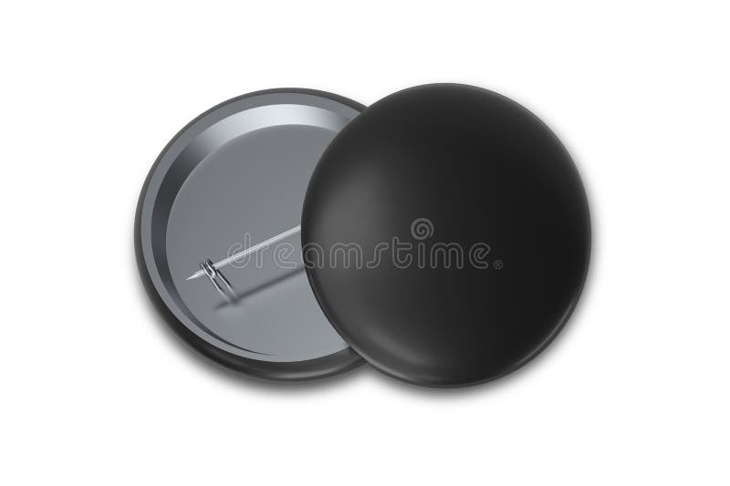Black Round Pin Badge Stock Illustrations – 1,606 Black Round Pin Badge ...