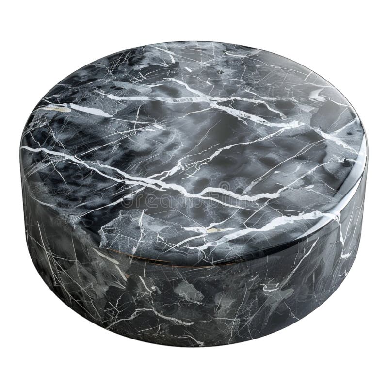 Black Round Marble Stone on Transparent Background - Ai Generated Stock ...