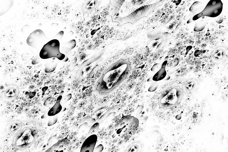 Black Round Pattern of Curved Shapes on a White Background. Stock ...