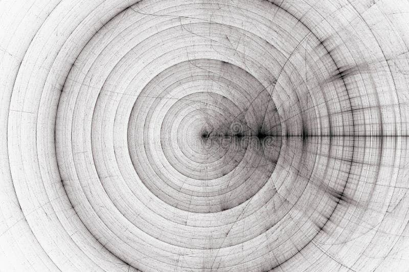 Black Round Pattern of Curved Waves and Strokes on a White Background ...