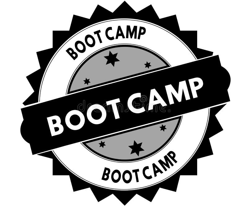 Black Round Stamp with BOOT CAMP Text. Stock Illustration ...