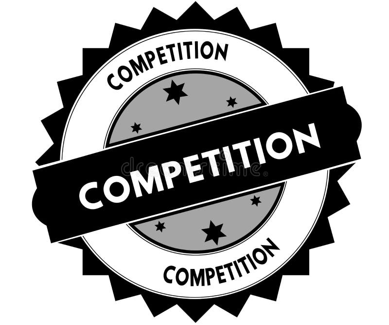 Black Round Stamp with COMPETITION Text. Stock Illustration ...