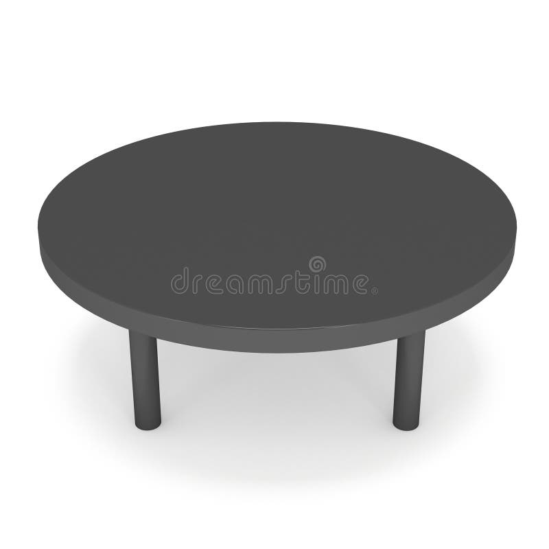3d Table Clipart Black