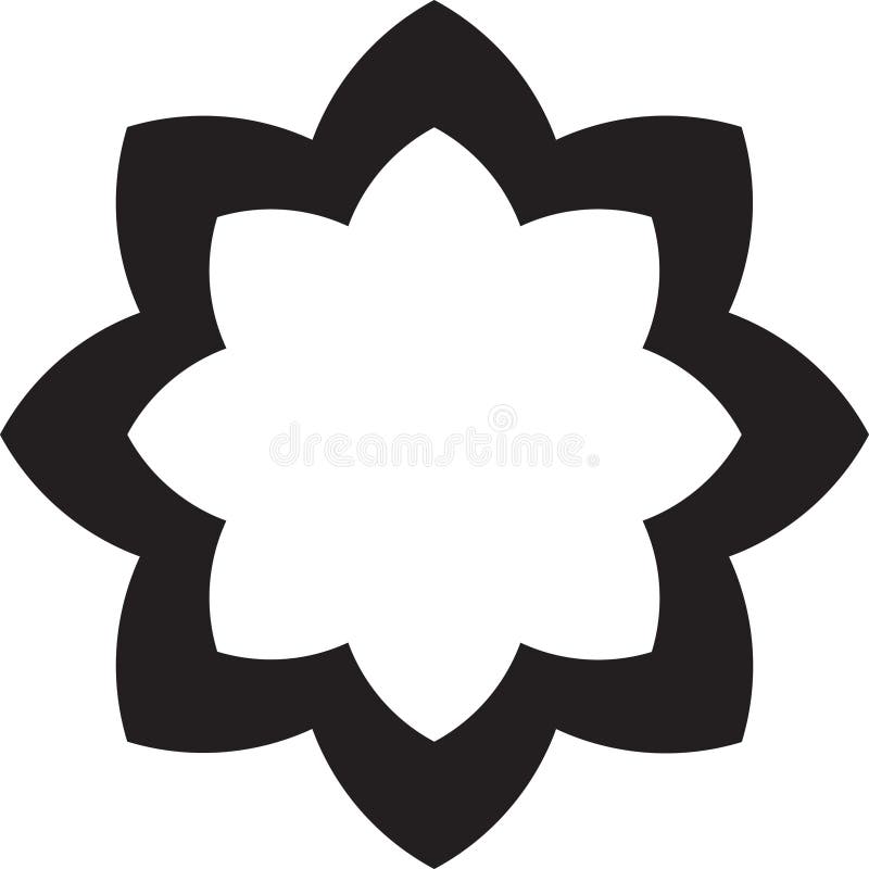 A Black, Rounded-edge Star Vector Icon Stock Vector - Illustration of ...