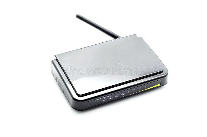 Black router stock image. Image of switch, access, wlan - 32254859