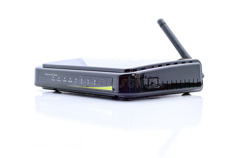 Black router stock image. Image of internet, modem, speed - 32264351