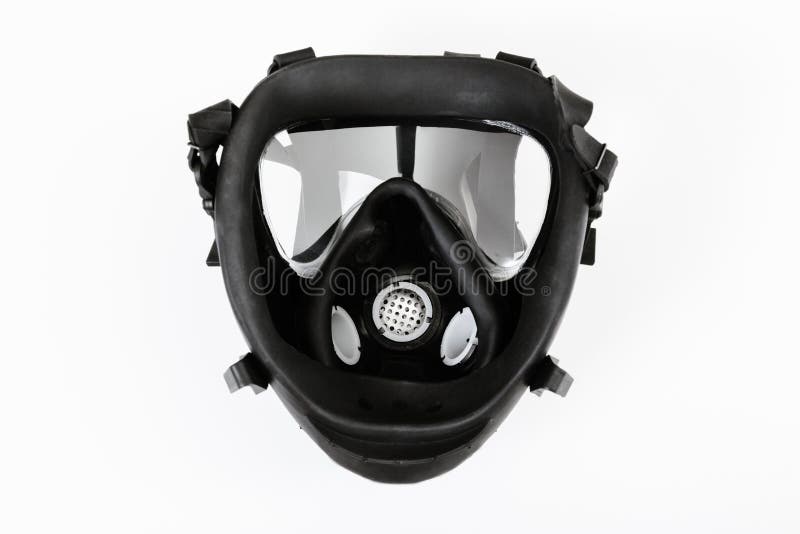Black Rubber Gas Mask Filter White Background Back View Stock Photos ...