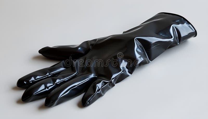 Black rubber gloves stock image. Image of human, concept - 358533087