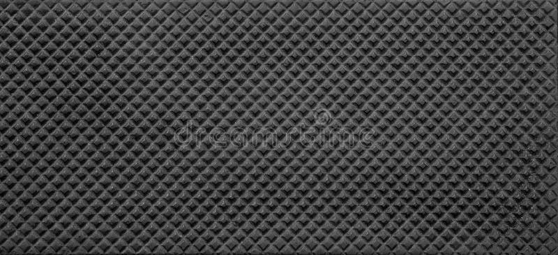 Black Rubber Texture Background, Square Pattern Stock Photo - Image of ...