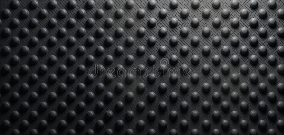 Black Rubber Texture with Circular Bumps Creates Seamless Pattern ...