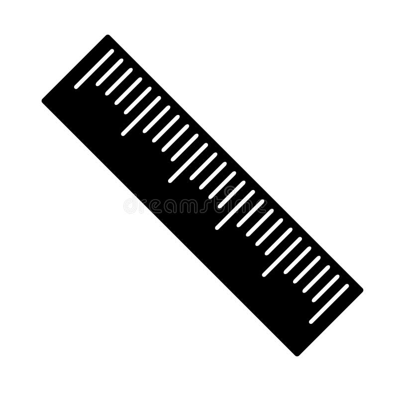 Black Ruler Triangle. Vector Stock Illustration - Illustration of ...