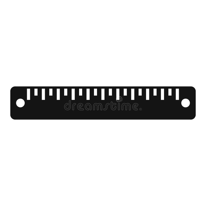 Black Ruler Measuring Length in Centimeters Stock Vector - Illustration ...