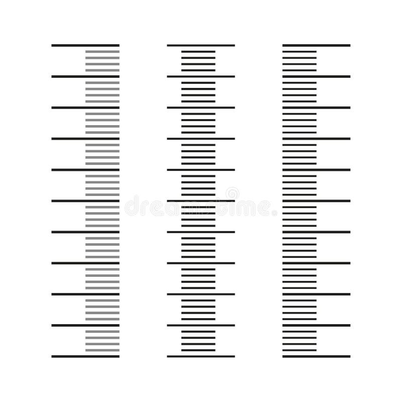 Black Ruler Scale. Graphic Element. Vector Illustration. Stock Image ...