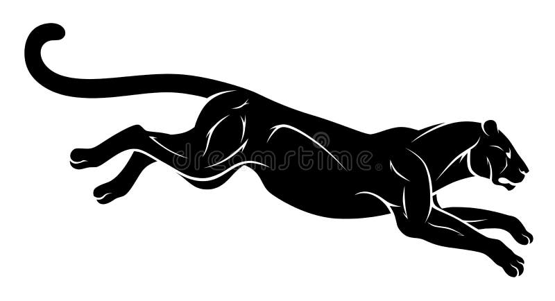 Lion jumping vector stock vector. Illustration of panther - 19284902