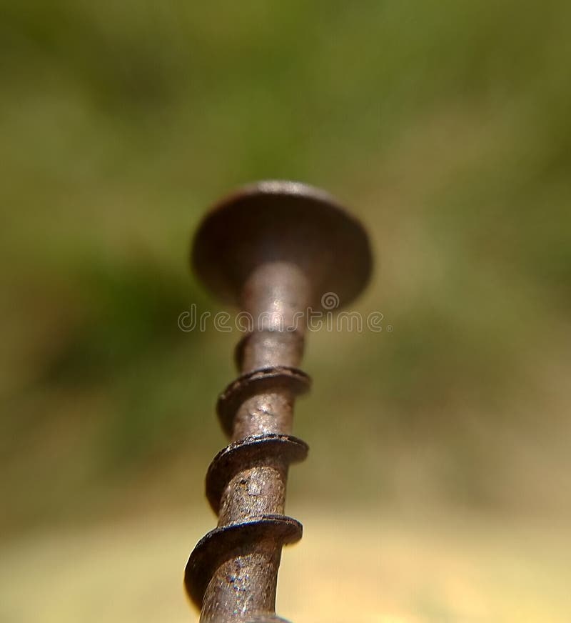 Black Rusty Thread at High Magnification Stock Image - Image of ...
