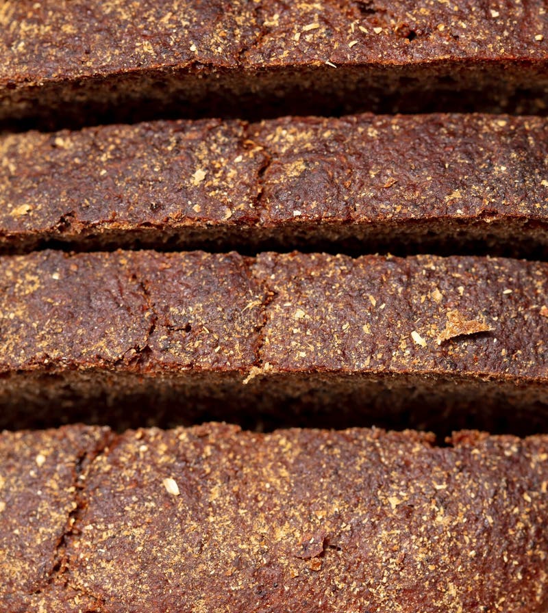 Black Rye Bread As Background Stock Image - Image of wheat, seeds ...