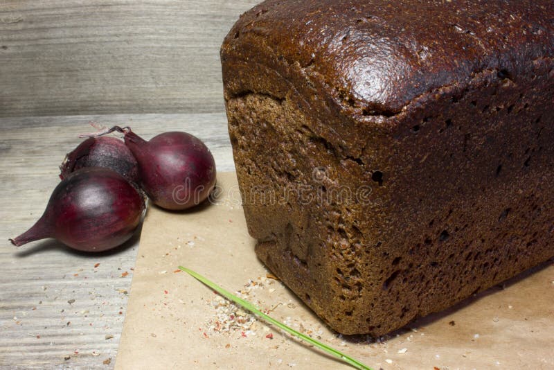 Black rye bread stock photo. Image of kitchen, wheat - 71079426