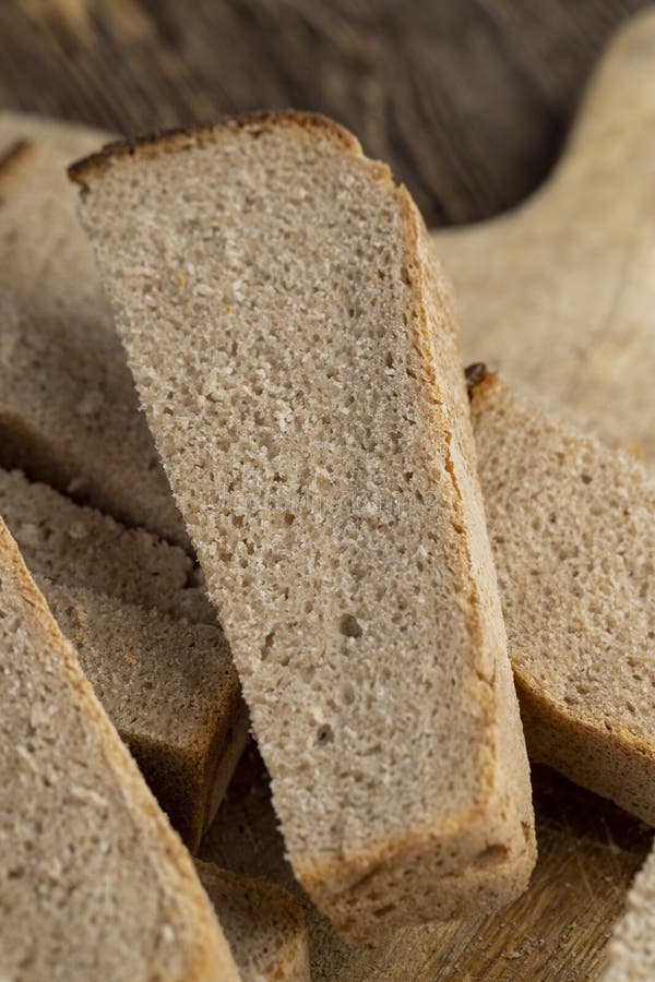 Fresh Bread Using a Mixture of Wheat and Rye Flour Stock Image - Image ...