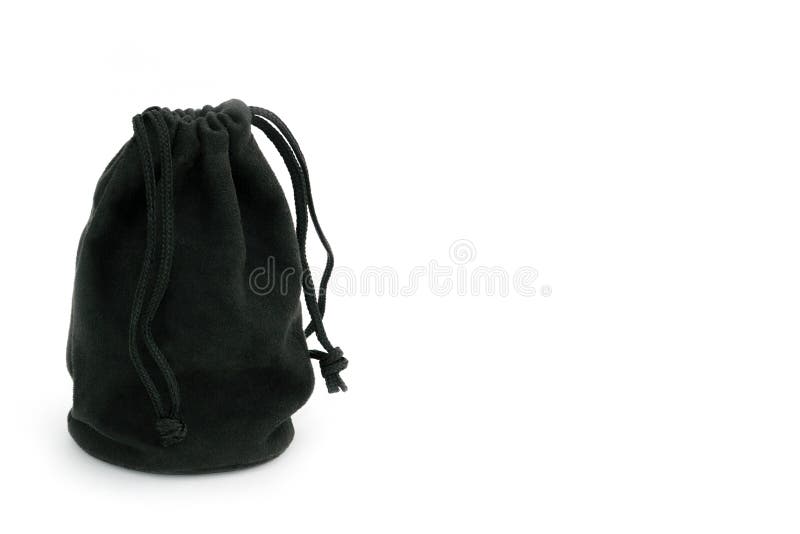 Black sack stock image. Image of single, purse, closed - 9743519