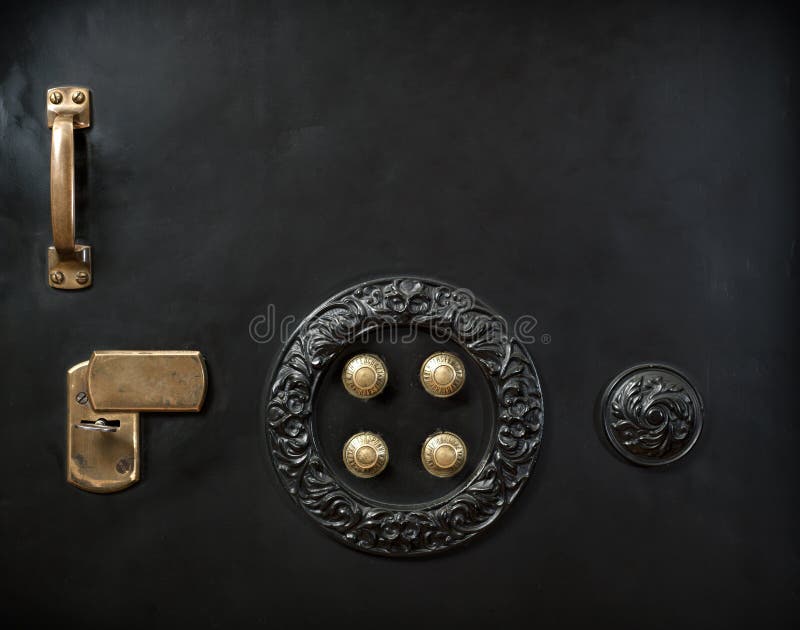 Black safe stock photo. Image of steel, finance, round - 17797974