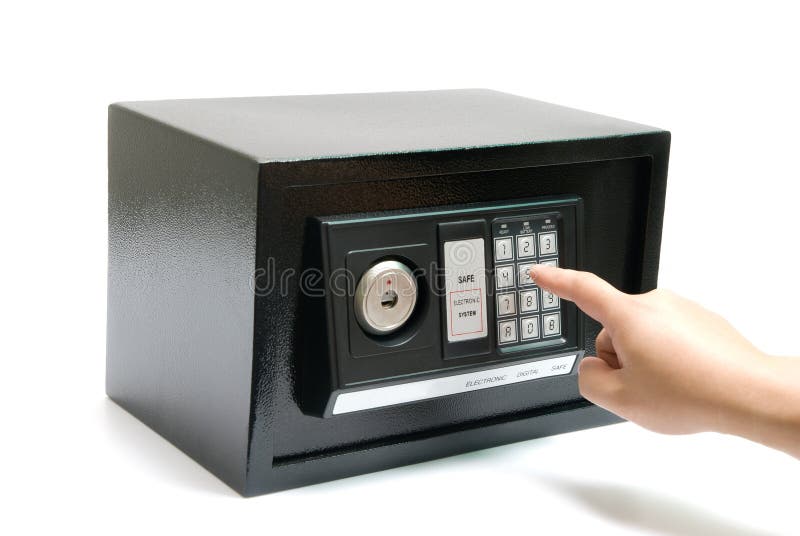 Black safe stock image. Image of keeping, closet, electronic - 25029251