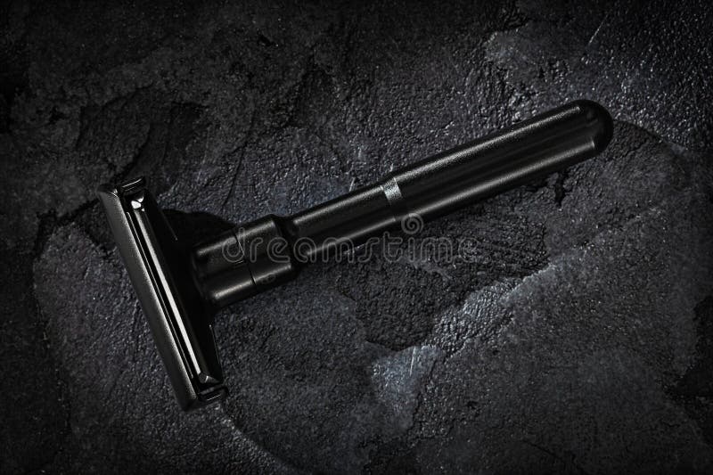 Razor on a Stone on the Seaside in the Morning Stock Image - Image of ...