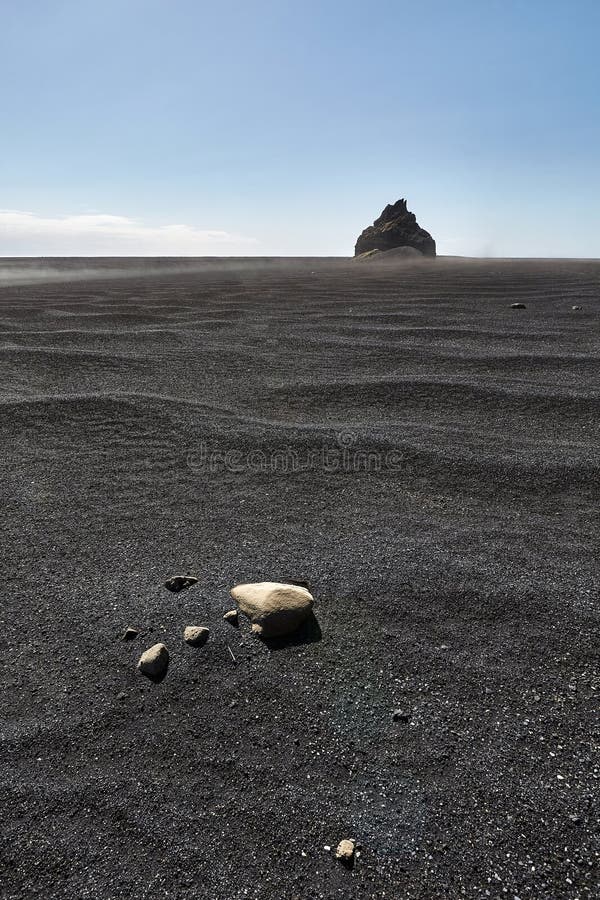 Black sand landscape stock photo. Image of smooth, beach - 270098644