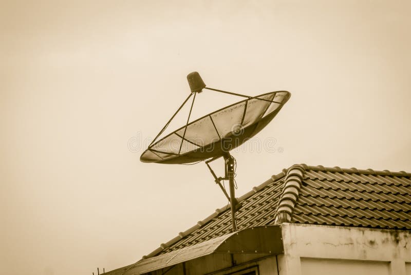 Satellite disc stock photo. Image of cloud, antenna, broadband - 15000944