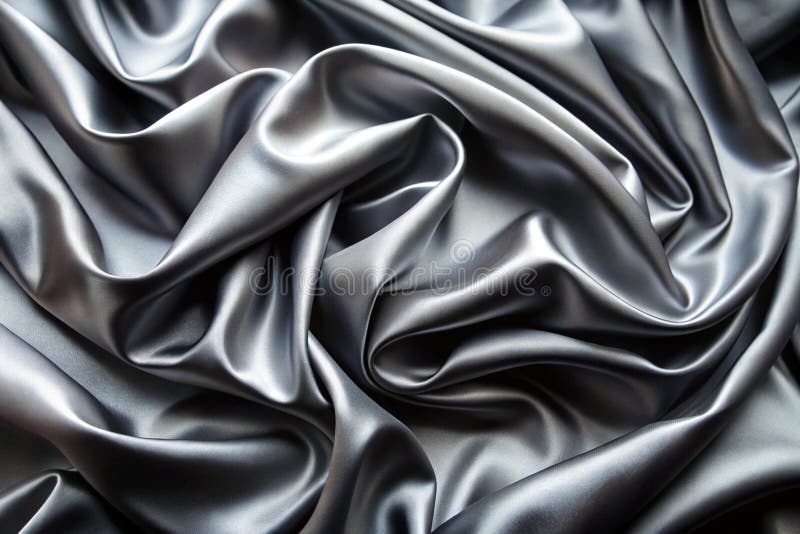 Black satin fabric texture stock illustration. Illustration of fabric ...