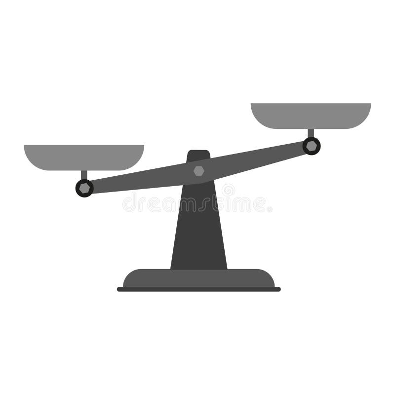Scales in Flat Style. Vector Illustration Stock Vector - Illustration ...