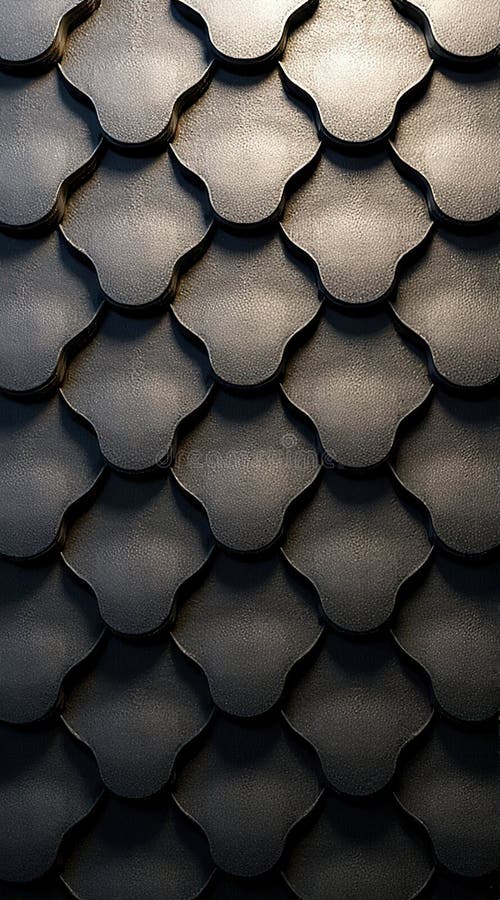 Black Scalloped Textured Surface Stock Illustration - Illustration of ...