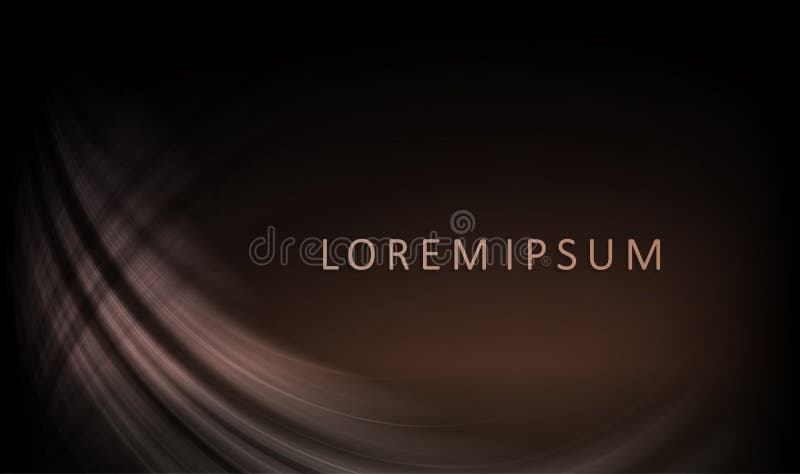 Black Scene with Gradient, Abstract Curves Dim Light Rays Stock Vector ...