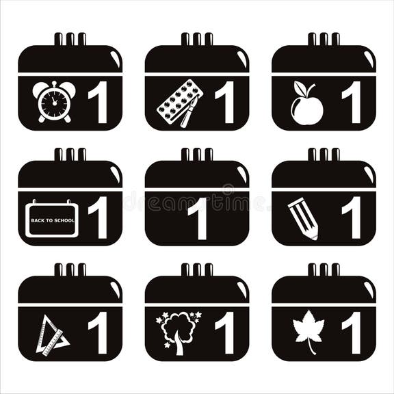 School Calendar Stock Illustrations – 27,741 School Calendar Stock ...