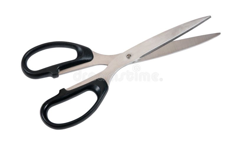 Black scissors stock photo. Image of portion, sharp, shears - 18091728