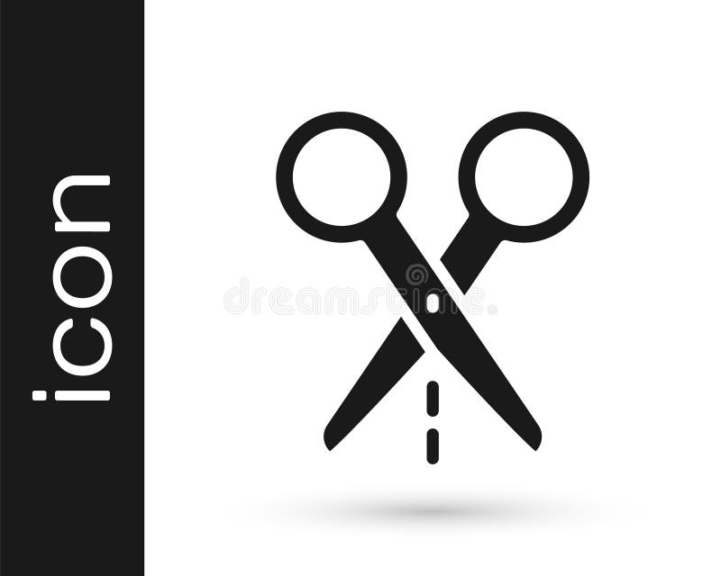 Cutting Line Scissors Stock Illustrations – 4,204 Cutting Line Scissors ...